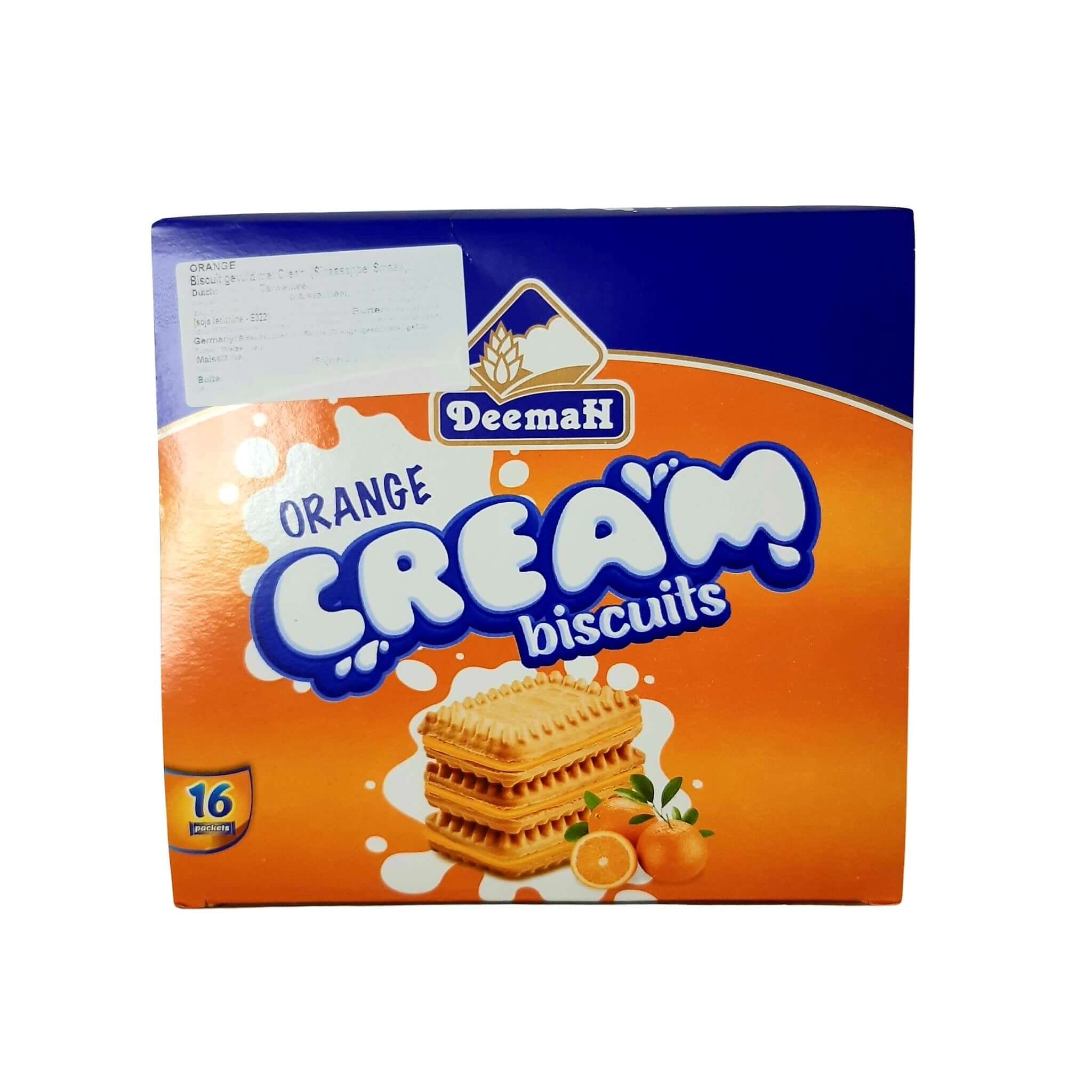 Deemah Cream Biscuits - Orange Flavour